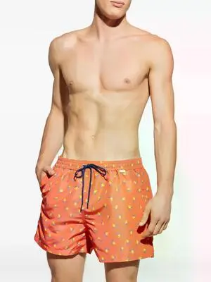 Paul Smith Peach-print Drawstring Swim Shorts