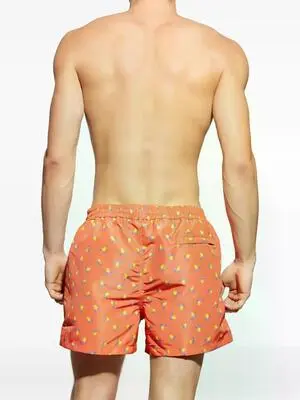 Paul Smith Peach-print Drawstring Swim Shorts
