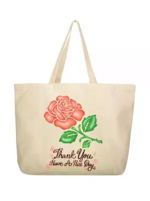 MARKET Rose-print Cotton Tote Bag