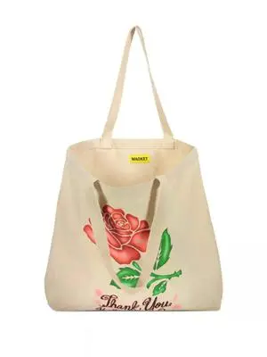 MARKET Rose-print Cotton Tote Bag