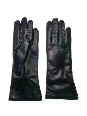 RESTELLI Leather Gloves - Black