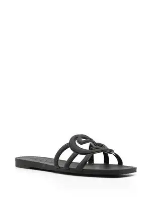 Gucci Interlocking G Slides - Black
