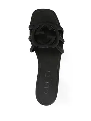 Gucci Interlocking G Slides - Black