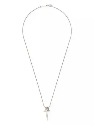 Rick Owens Pentagram Charm Necklace - Silver