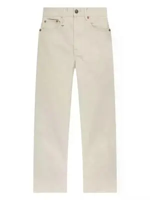 R13 Embroidered-pocket Straight-leg Jeans