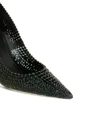 Rene Caovilla Crystal-embellished Pointed-toe Pumps