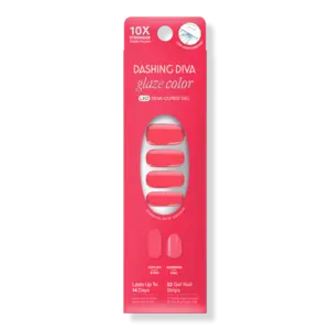 DASHING DIVA Glaze Color Semi-cured Gel Nail Strips - Sonic