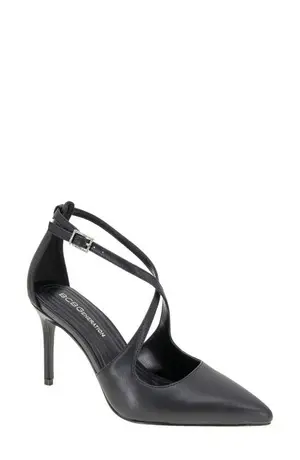 Bcbgmaxazria Ankle Strap D'orsay Pumps - Black