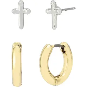 ALLSAINTS Two Pairs Of Earrings - Gold/rhodium