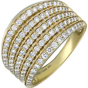 Bony Levy Bardot Diamond Pavé Statement Ring - 18k Yellow Gold