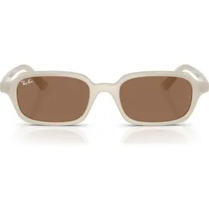 Ray-ban 52mm Pillow Sunglasses - Cloudy Warm White/dark Brown