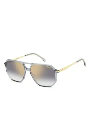 Carrera Eyewear 59mm Double Bridge Square Sunglasses