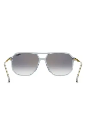 Carrera Eyewear 59mm Double Bridge Square Sunglasses