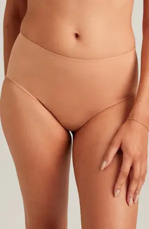 SAALT Seamless High Waist Briefs - Nude