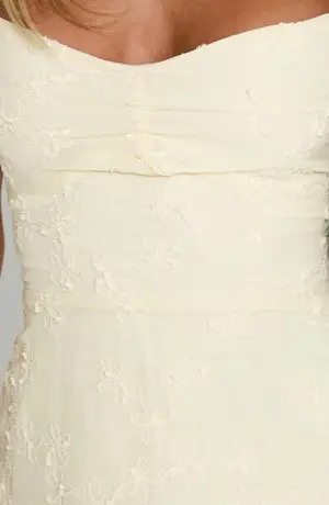 Princess Polly Landon Lace Trim Mini Dress
