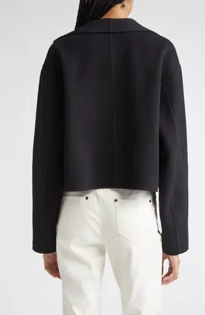 Lafayette 148 New York Cropped Wool Blend Jacket