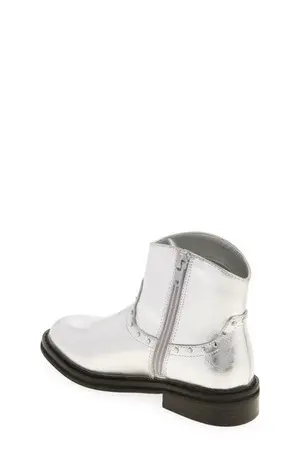 Nordstrom Florence Studded Bootie - Silver Metallic