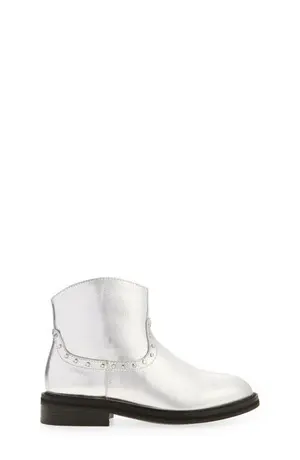 Nordstrom Florence Studded Bootie - Silver Metallic