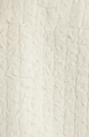 Bernardo Faux Shearling Crop Trucker Jacket - Cream