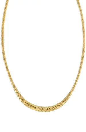 BONY LEVY 14k Gold Chunky Herringbone Chain Necklace