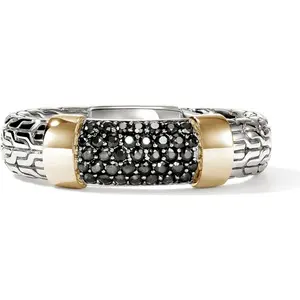 John Hardy Essentials Ring With Sapphire - Silver/gold/black Sapphire
