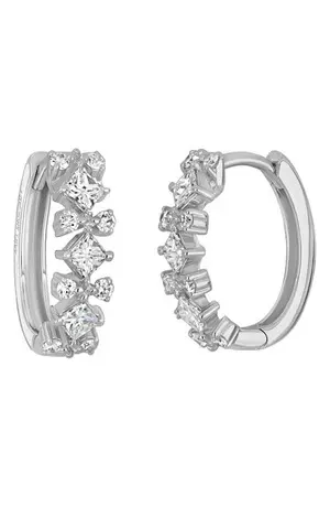 Bony Levy Getty Diamond Hoop Earrings - 18k White Gold
