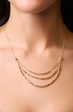 Bony Levy 14k Gold Multilayer Chain Necklace