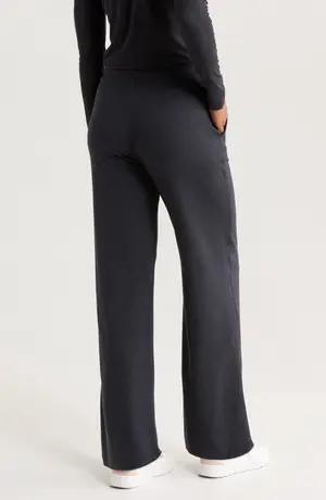 Zella Straight Leg Drawstring Pants - Black