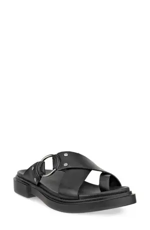 Ecco Metro Ring Slide Sandal - Black