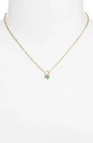 Zoe Chicco 14k Gold, Stone & Diamond Charm Necklace