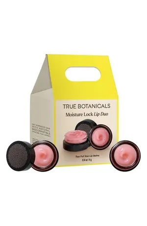 True Botanicals Moisture Lock Glossy Balm Duo $48 Value - No Color