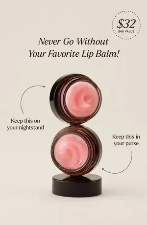 True Botanicals Moisture Lock Glossy Balm Duo $48 Value