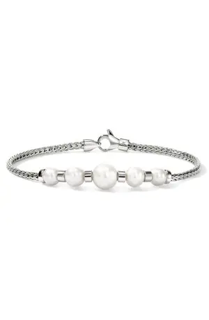 John Hardy Jh Essentials Pearl Station Bracelet - Silver/pearl