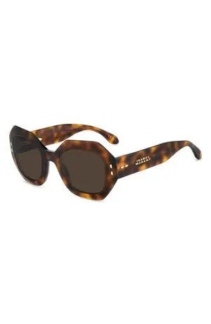 Isabel Marant 52mm Rectangular Geometric Sunglasses