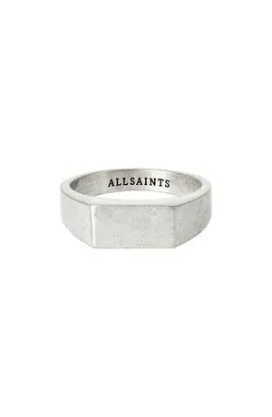 ALLSAINTS Rectangle Flat Signet Ring