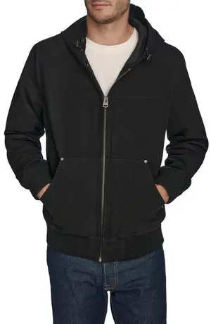 Men's Black Cotton Jackets