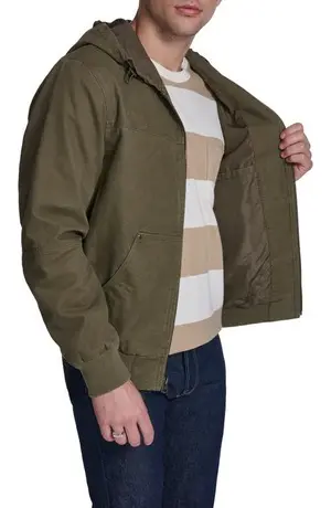 LEVI'S Lightweight Workwear Hooded Jacket - Olive Tree