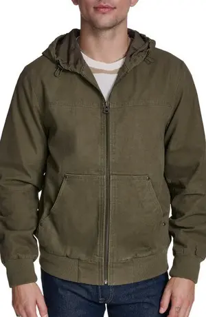 LEVI'S Lightweight Workwear Hooded Jacket - Olive Tree