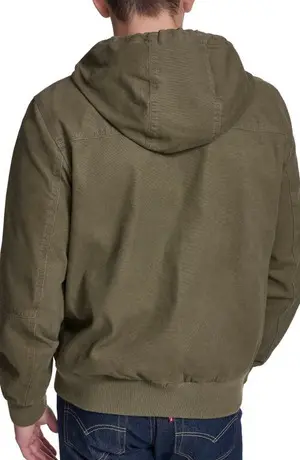 LEVI'S Lightweight Workwear Hooded Jacket - Olive Tree