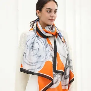 YOUZEY The Haven Lightweight Scarf - Orange