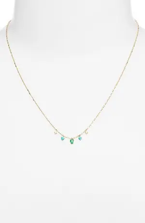 Zoe Chicco 14k Gold Emerald Necklace