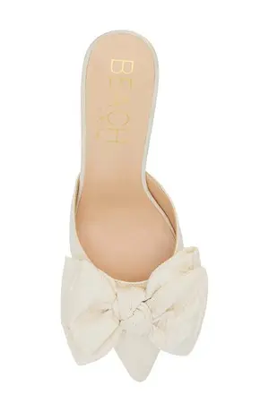 Matisse Goldie Bow Pointed Toe Mule - Cream