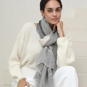 YOUZEY The Gia Lightweight Scarf - Grey