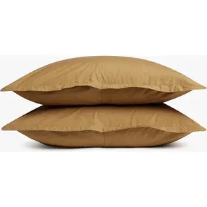 PARACHUTE Set Of 2 Brushed Cotton Shams - Ochre