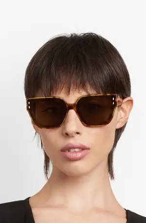 Isabel Marant 65mm Oversized Rectangular Sunglasses