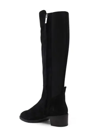 Aquatalia Rhegan Weatherproof Knee High Boot - Black Suede