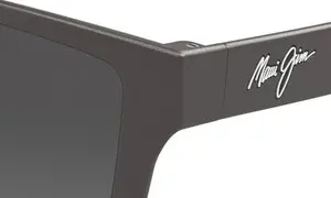 Maui Jim Walewaha Rectangular Sunglasses - Grey