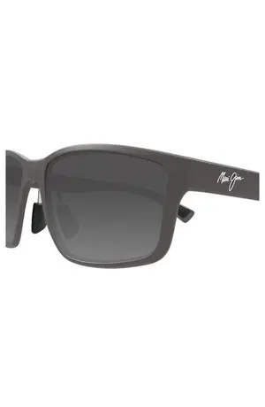 Maui Jim Walewaha Rectangular Sunglasses - Grey