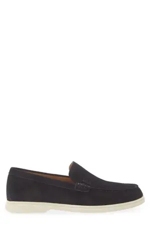 BOSS Sienne Moc Toe Loafer - Navy