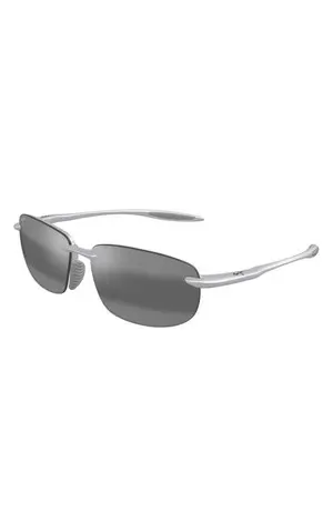 Maui Jim Ho'okipa Ultra Special Fit Polarizedplus2® 60mm Sunglasses - Silver